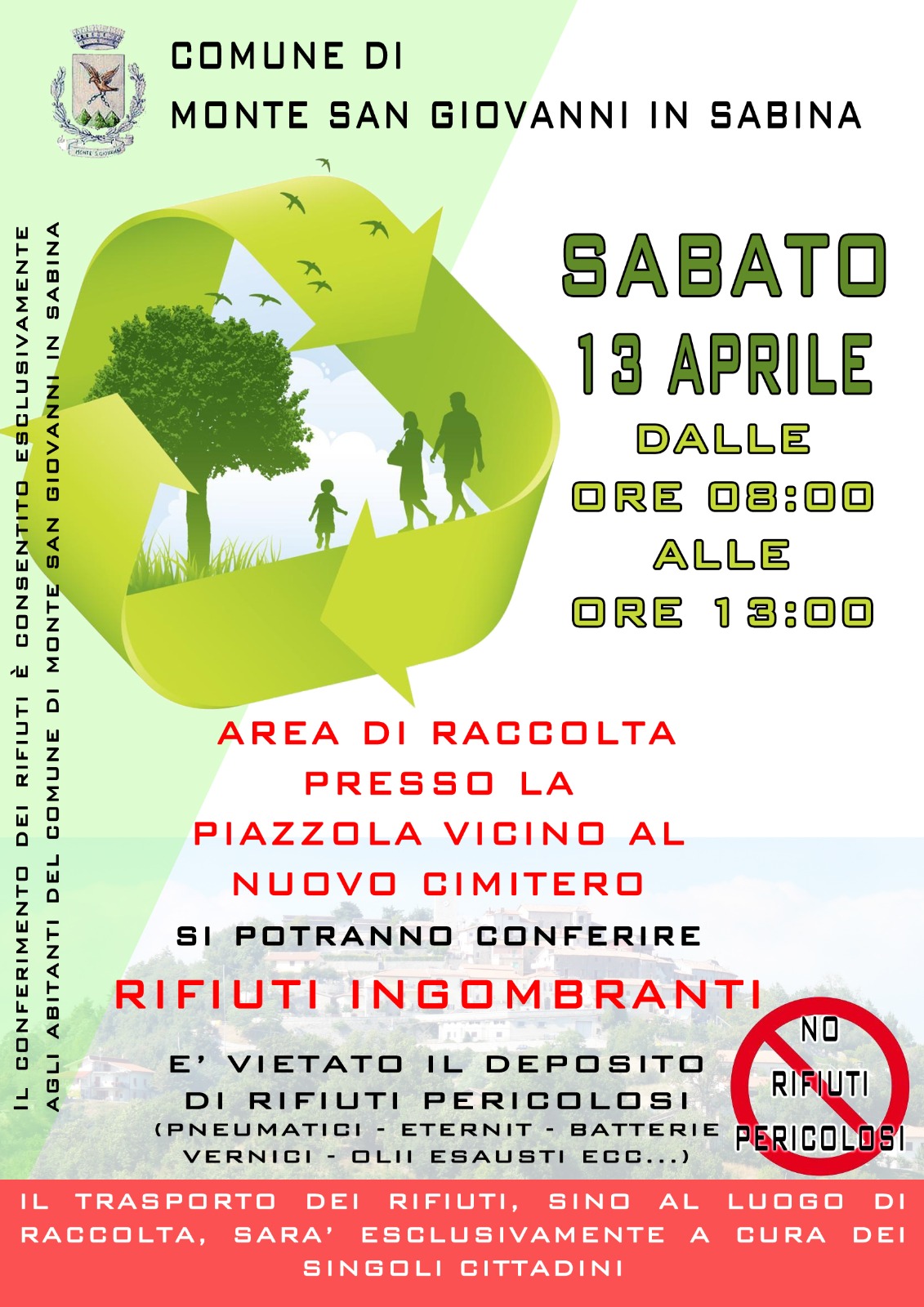 GIORNATA ECOLOGICA DEL 13 APRILE 2024 – Comune di Monte San Giovanni in Sabina